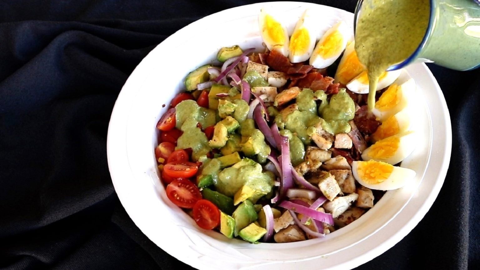 Green Goddess Cobb Salad - Keto Meals and Recipes